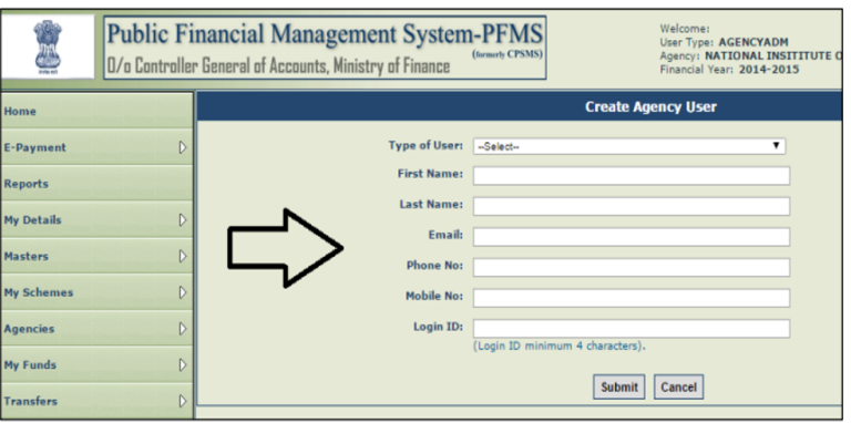 Creation of DBT Approver ID (PFMS) | Knowledge Base
